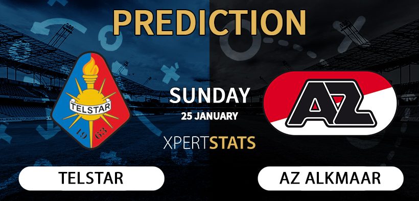 Telstar vs AZ Alkmaar Prediction Eredivisie 25.01.2026